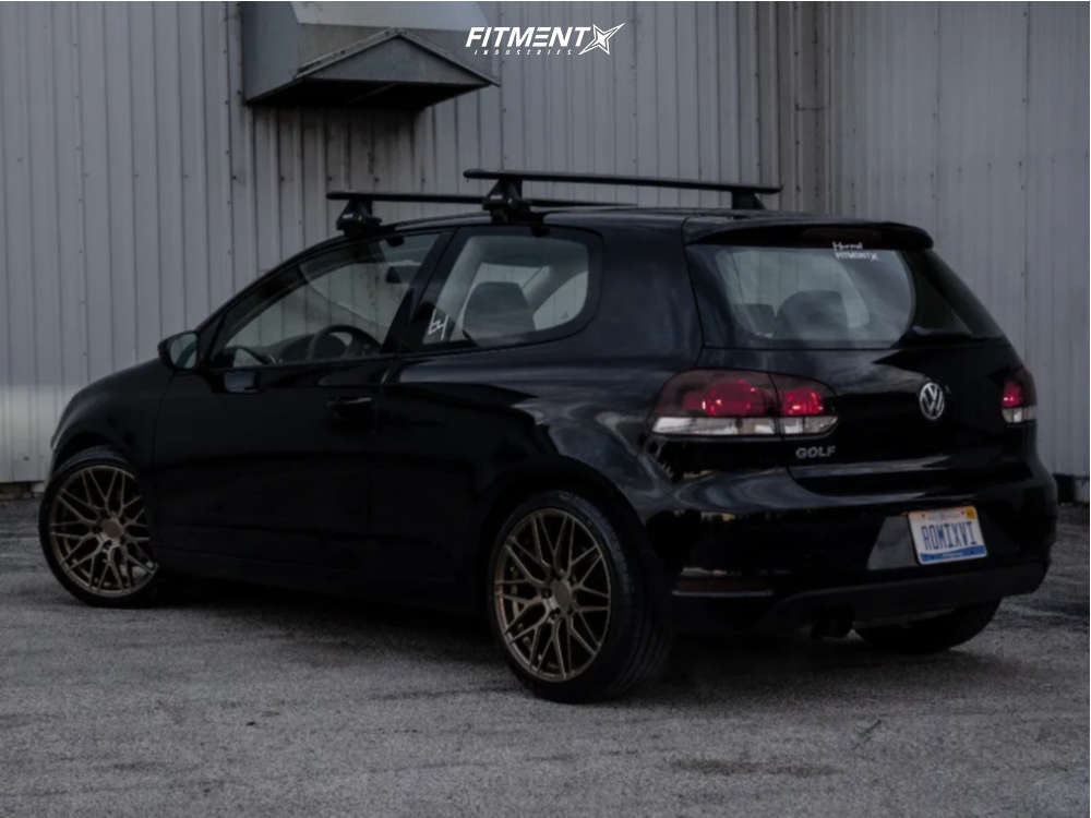 2012 Volkswagen Golf Base with 18x8.5 F1R F103 and Toyo Tires 225x40 on ...