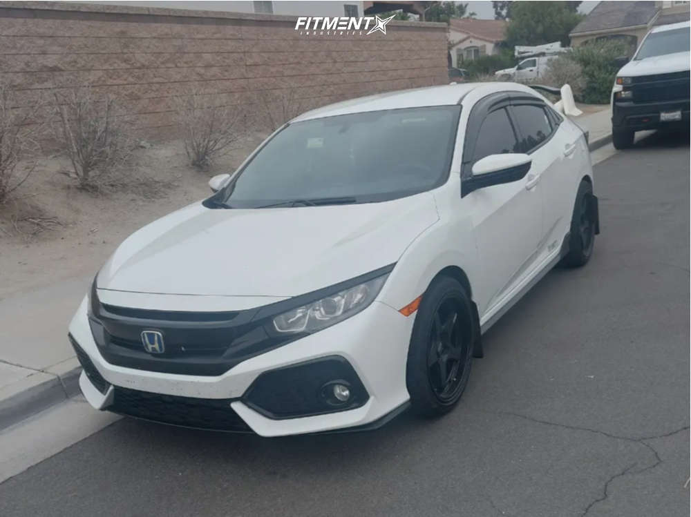 2018 Honda Civic Sport with 18x9.5 ESR Ap5 and Vercelli 245x40 on Stock ...