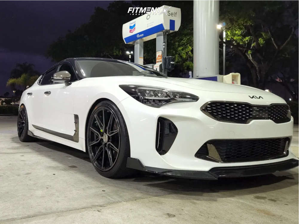 2022 Kia Stinger GT-Line with 20x9 Niche Gemello and Michelin 255x35 on Lowering Springs ...