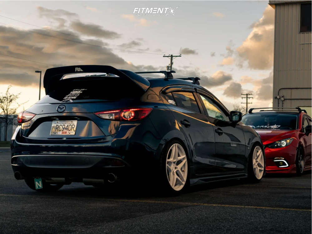 2015 Mazda 3 Sport GT with 18x9.5 Kansei Astro and Lexani 225x40 on ...