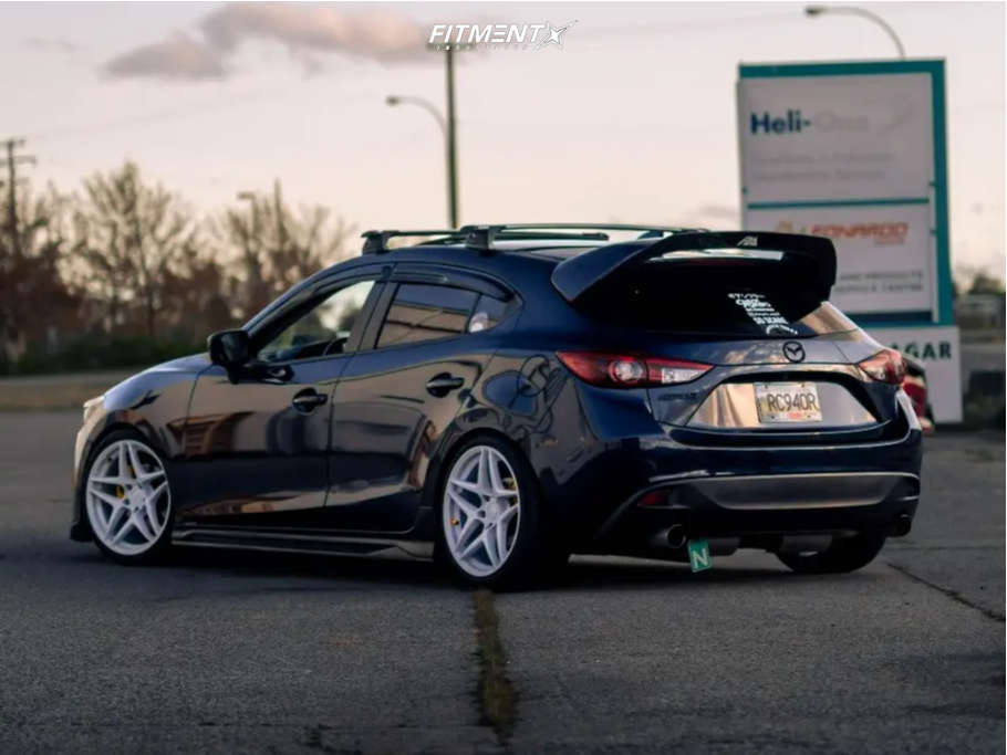 2015 Mazda 3 Sport GT with 18x9.5 Kansei Astro and Lexani 225x40 on ...