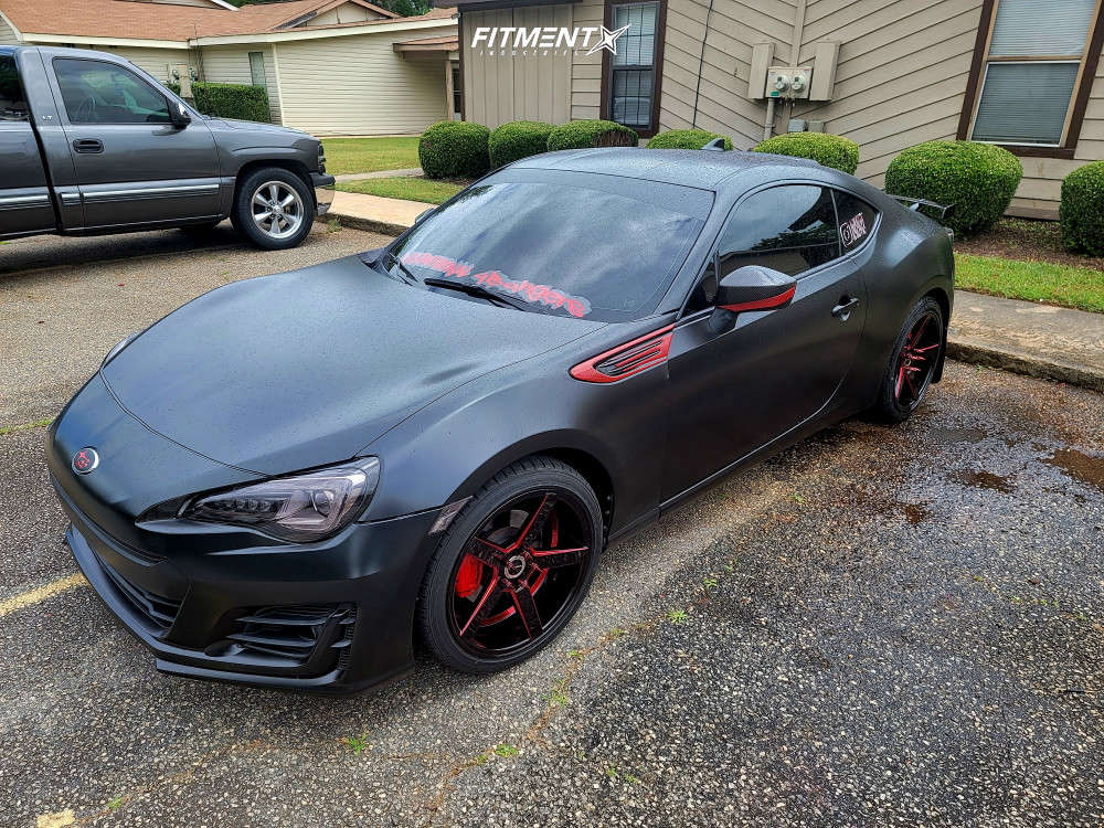2017 Subaru BRZ Limited with 18x8 Strada Perfetto and Falken 225x40 on ...