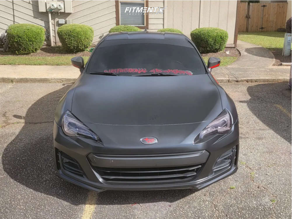 2017 Subaru BRZ Limited with 18x8 Strada Perfetto and Falken 225x40 on Stock Suspension ...