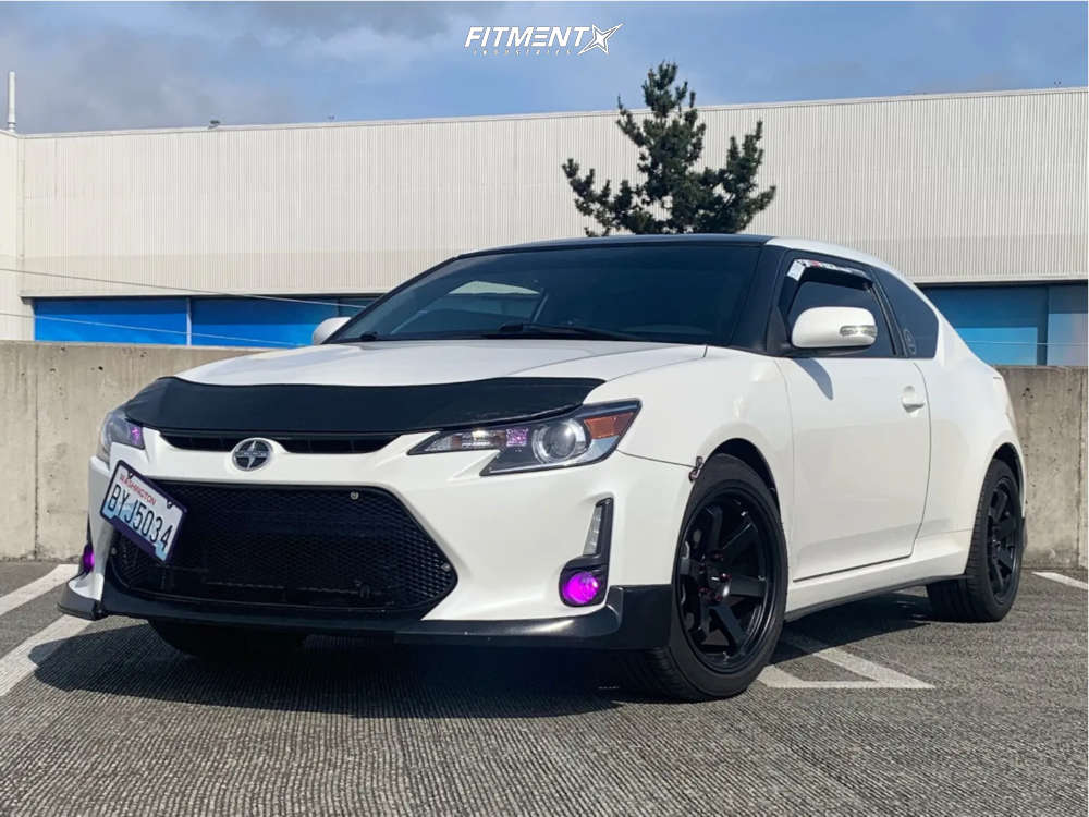 2016 Scion TC Base with 18x9.5 AVID1 AV6 and Michelin 245x40 on Stock ...