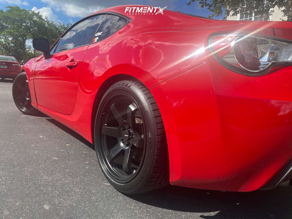 2015 Scion FR-S Base with 18x9.5 AVID1 Av6 and Continental 225x40 on Lowering Springs | 2227829 ...