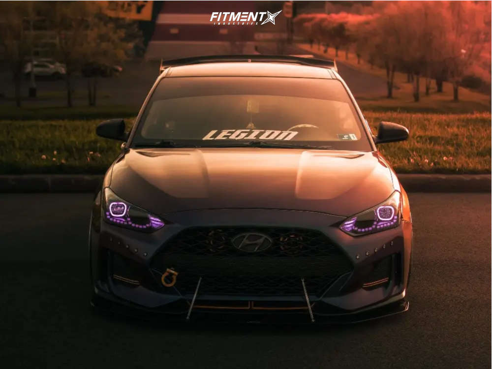 2019 Hyundai Veloster Turbo R-Spec with 18x9.5 ESR Cs15 and Federal ...