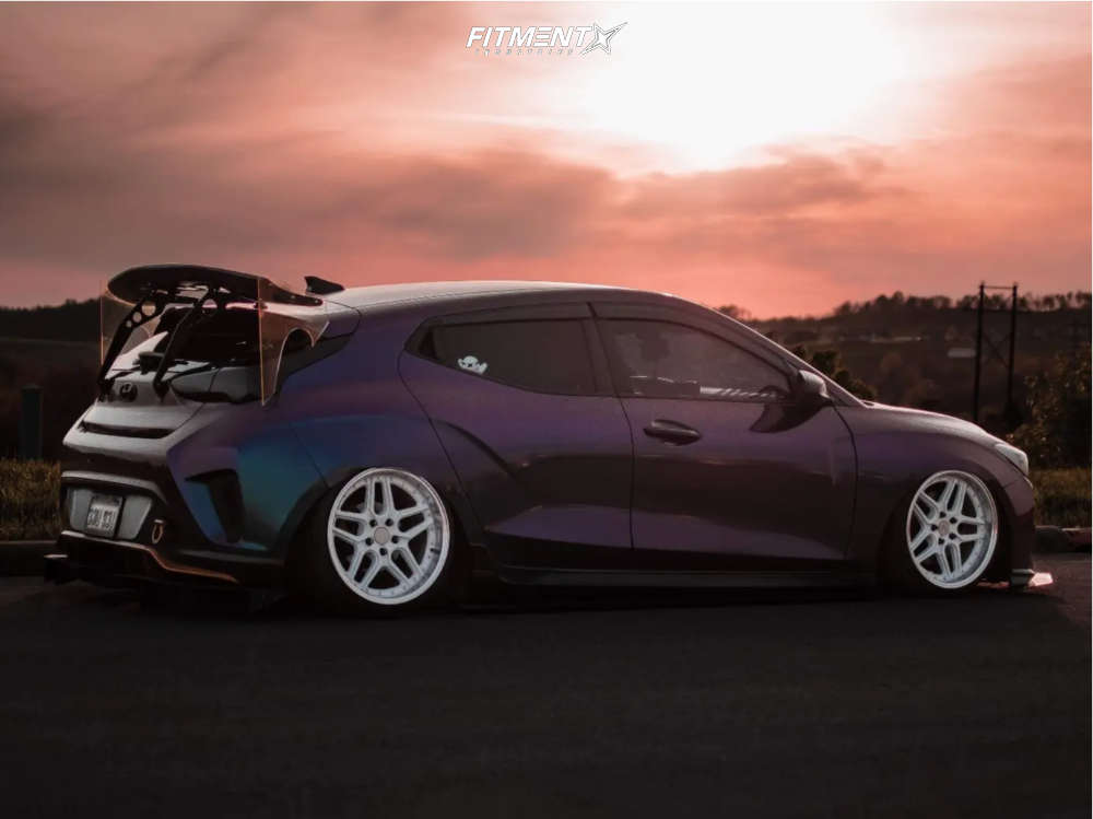 2019 Hyundai Veloster Turbo R-Spec with 18x9.5 ESR Cs15 and Federal ...