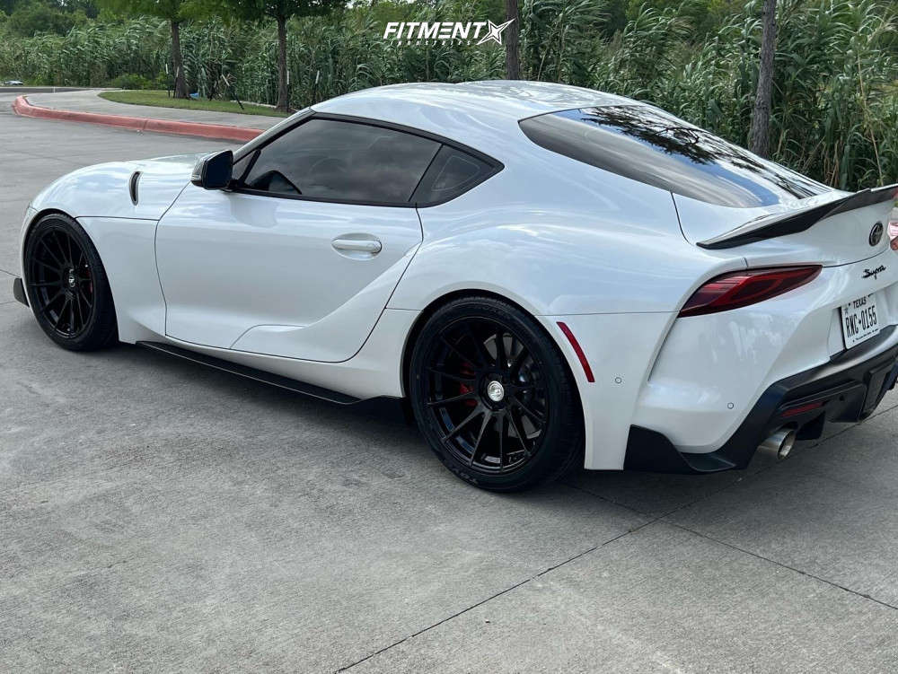 2021 Toyota GR Supra Premium with 19x9.5 MRR Gf6 and Toyo Tires 265x35 on Lowering Springs ...