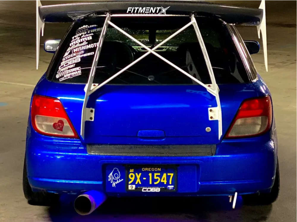 2002 Subaru Impreza WRX with 18x9.5 MB Wheels Battles and Federal ...