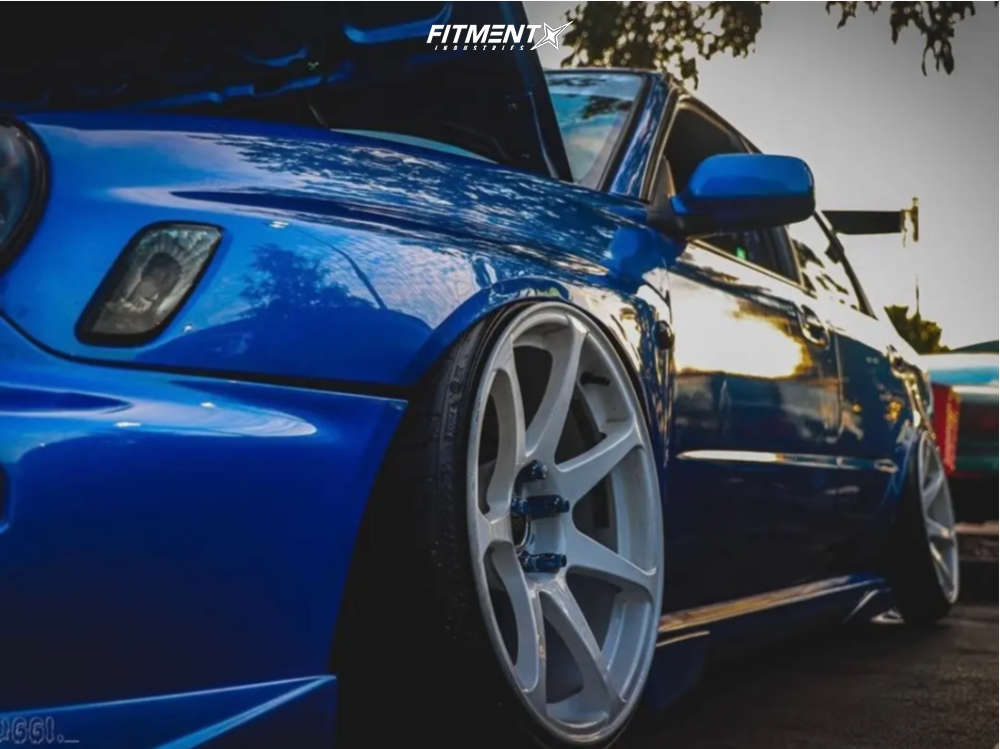 2002 Subaru Impreza WRX with 18x9.5 MB Wheels Battles and Federal ...