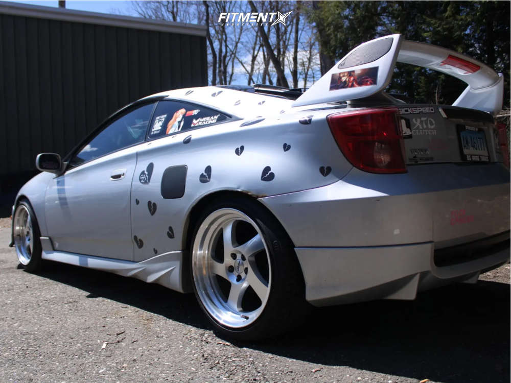 2003 Toyota Celica GT with 18x9.5 Whistler Kr1 and Kumho 235x45 on ...