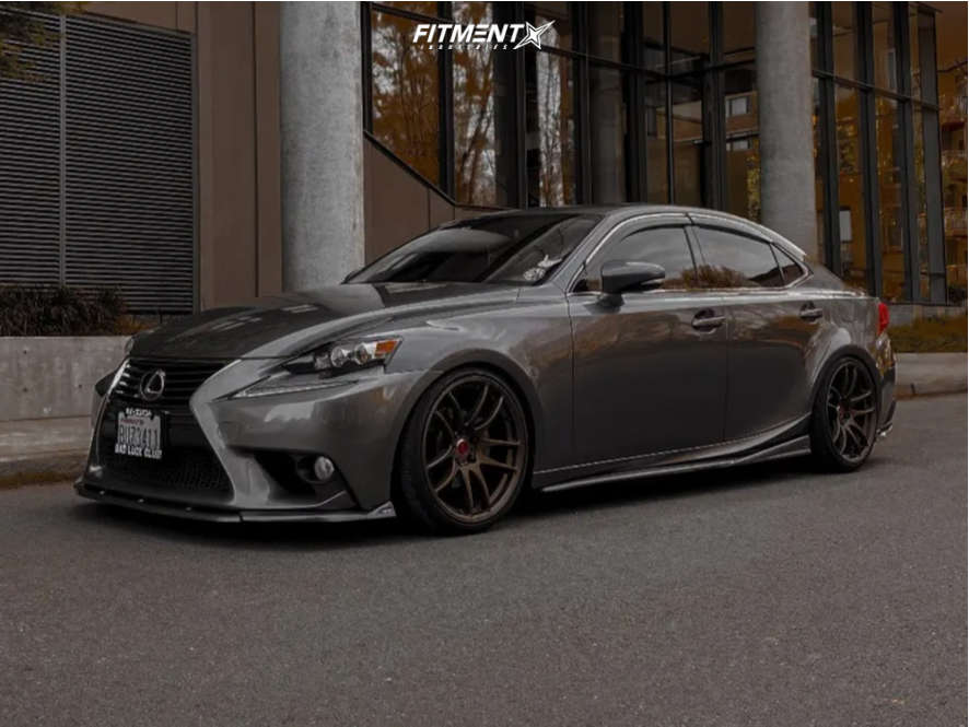 2014 Lexus IS250 Base with 19x9.5 Work Emotion Cr Kiwami and Yokohama ...