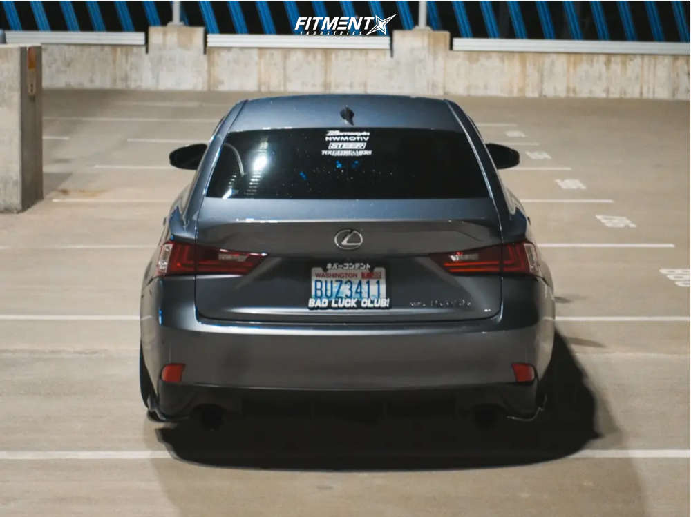 2014 Lexus IS250 Base with 19x9.5 Work Emotion Cr Kiwami and Yokohama ...