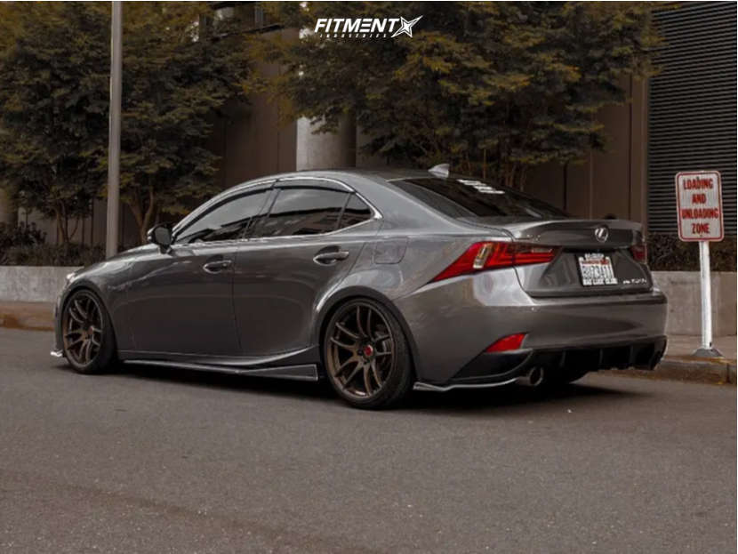 2014 Lexus IS250 Base with 19x9.5 Work Emotion Cr Kiwami and Yokohama ...
