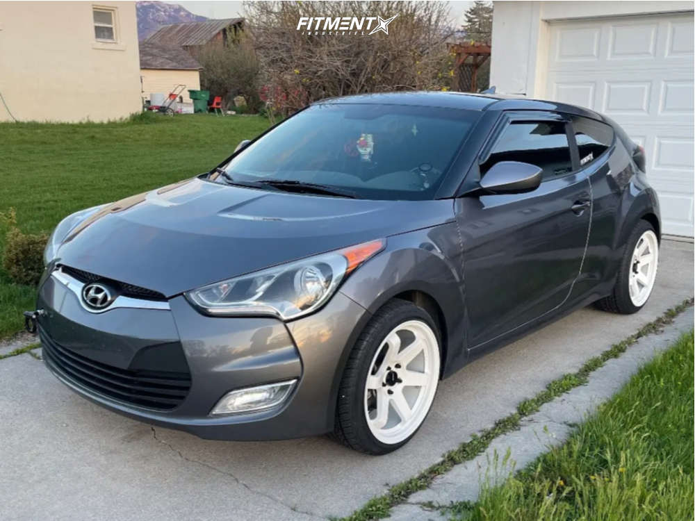 2017 Hyundai Veloster Base with 18x9.5 AVID1 AV6 and Vercelli 225x40 on ...
