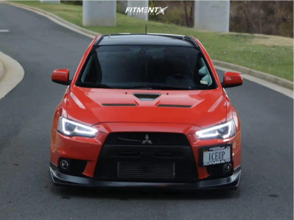 2014 Mitsubishi Lancer Evolution MR with 18x9.5 Enkei Rpf1 and ...