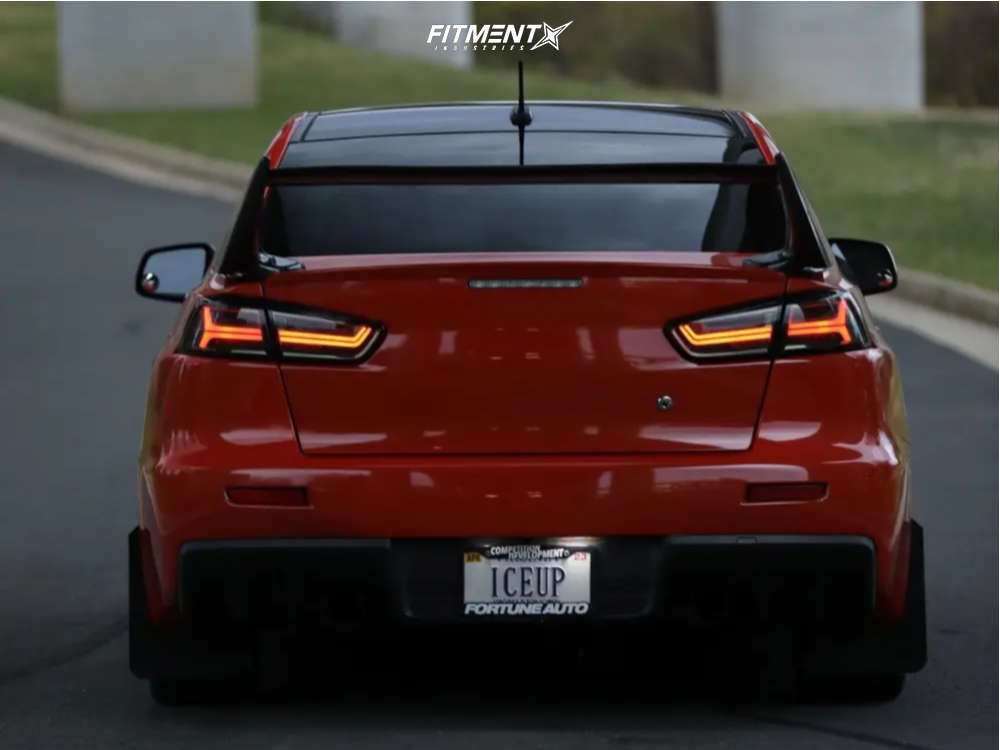 2014 Mitsubishi Lancer Evolution MR with 18x9.5 Enkei Rpf1 and ...