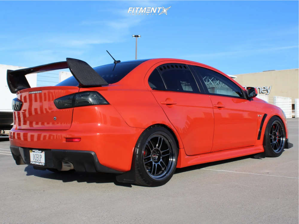 2014 Mitsubishi Lancer Evolution MR with 18x9.5 Enkei Rpf1 and ...