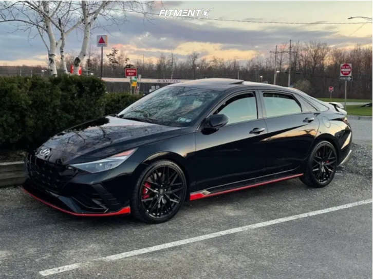 2022 Hyundai Elantra N Line with 19x8 MSW Type 50 and Michelin 245x35 ...
