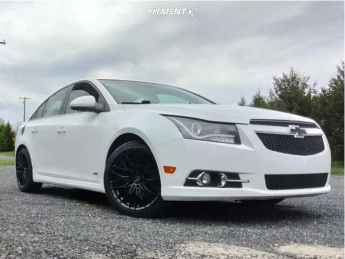 2014 Chevrolet Cruze LT with 18x8 DRW D19 and Douglas 225x45 on Stock ...