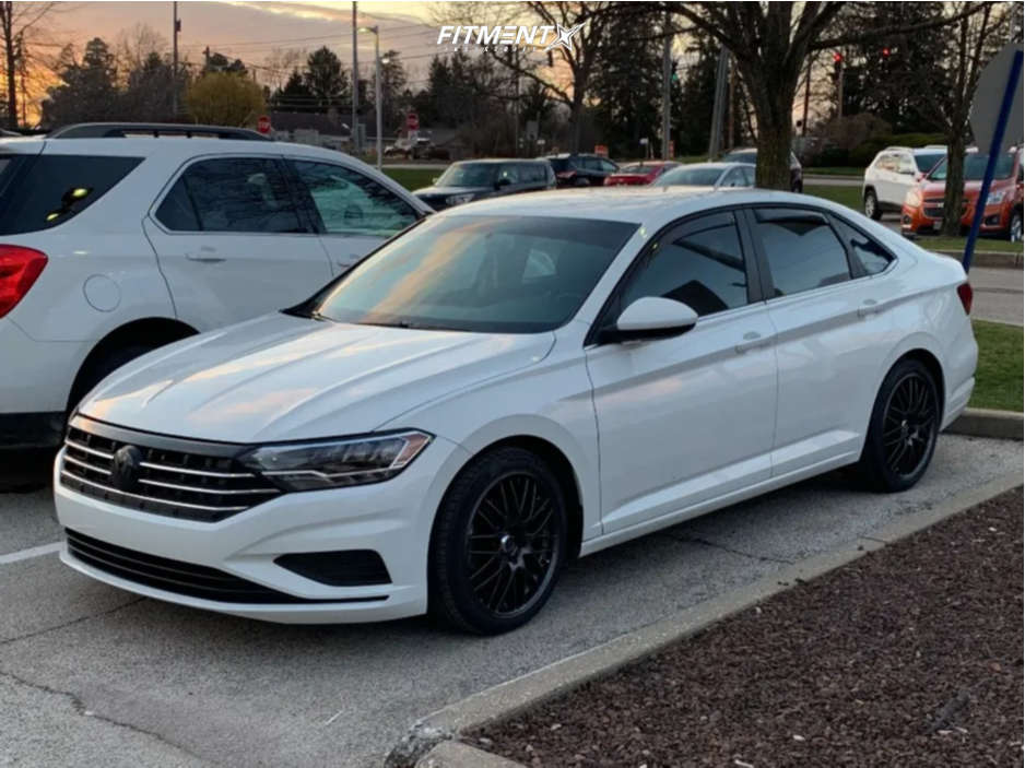 2019 Volkswagen Jetta S with 18x8 Enkei Ekm3 and General 225x40 on ...