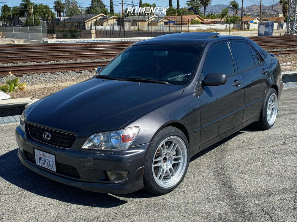 2002 Lexus IS300 Base with 17x9 Enkei Rpf1 and Vercelli 225x45 on Stock ...