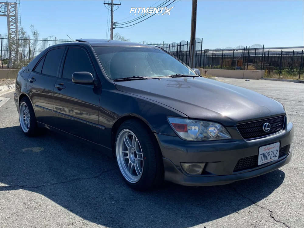 2002 Lexus IS300 Base with 17x9 Enkei Rpf1 and Vercelli 225x45 on Stock ...