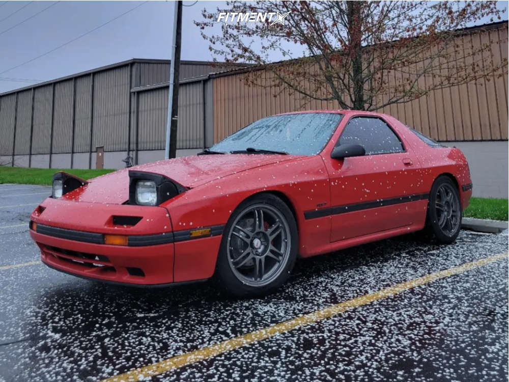1987 Mazda RX-7 Base with 17x8 Kosei K1-ts and GT Radial 225x45 on ...