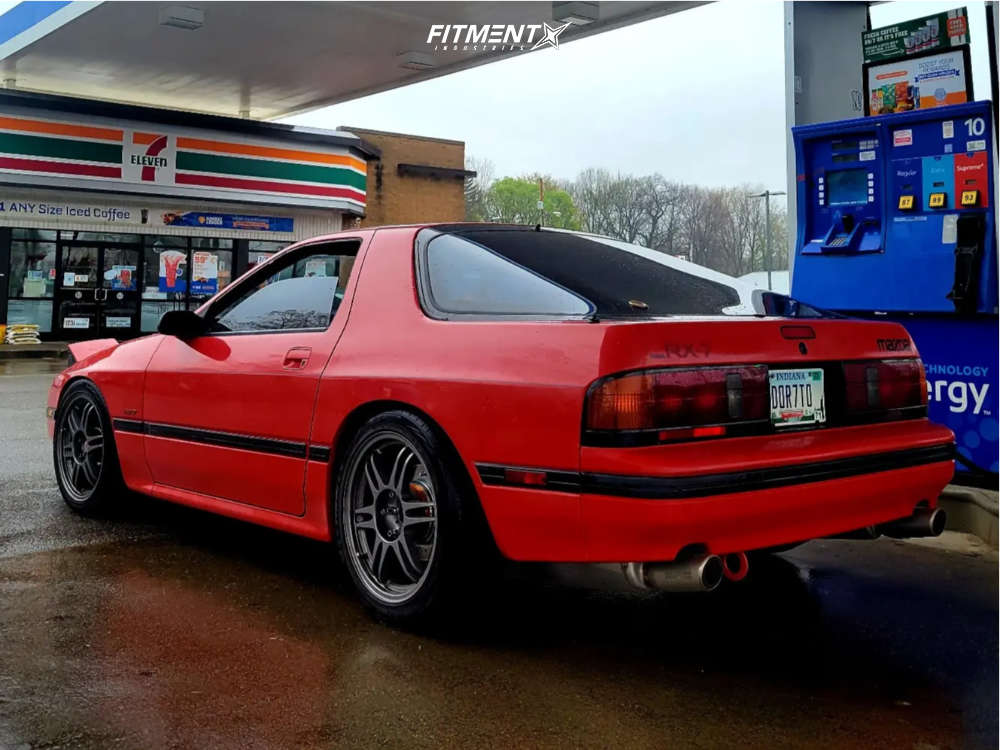 1987 Mazda RX-7 Base with 17x8 Kosei K1-ts and GT Radial 225x45 on ...