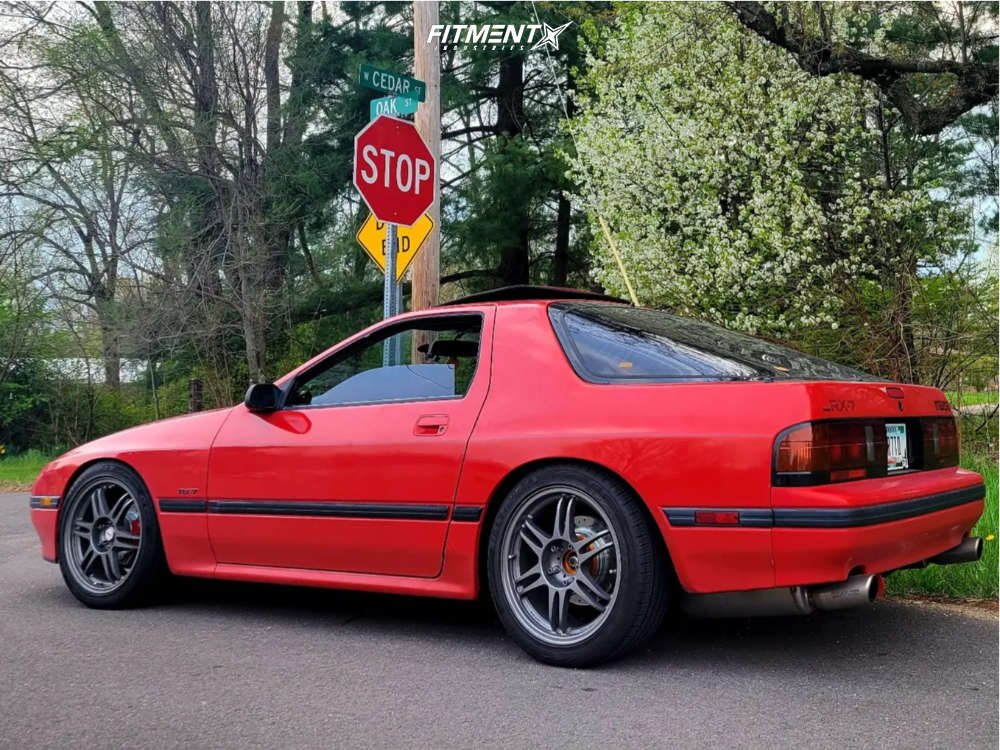 1987 Mazda RX-7 Base with 17x8 Kosei K1-ts and GT Radial 225x45 on ...