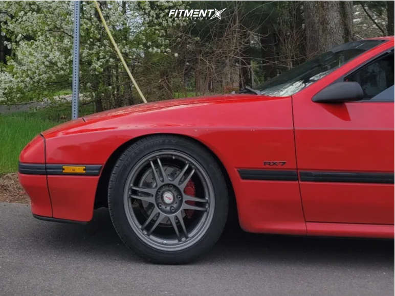 1987 Mazda RX-7 Base with 17x8 Kosei K1-ts and GT Radial 225x45 on ...
