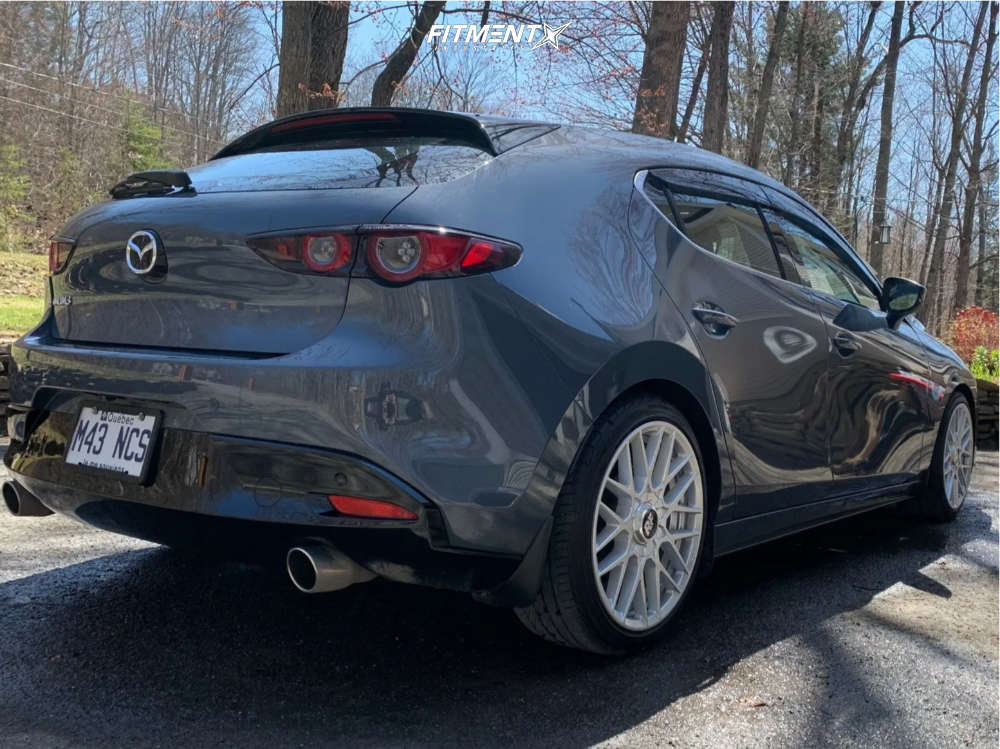 2020 Mazda 3 GT with 18x8.5 Rotiform Rse and Farroad 225x40 on Lowering ...