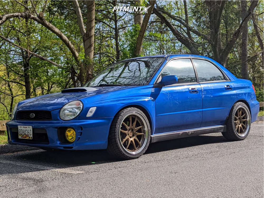 2002 Subaru Impreza WRX with 18x8.5 Aodhan Ds02 and BFGoodrich 235x40 ...