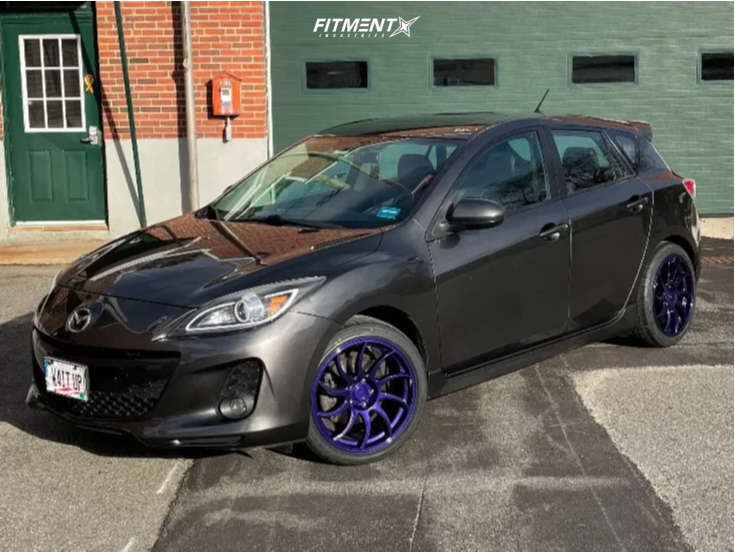 2012 Mazda 3 Sport GT with 18x8.5 Anovia Night and Firestone 235x40 on ...