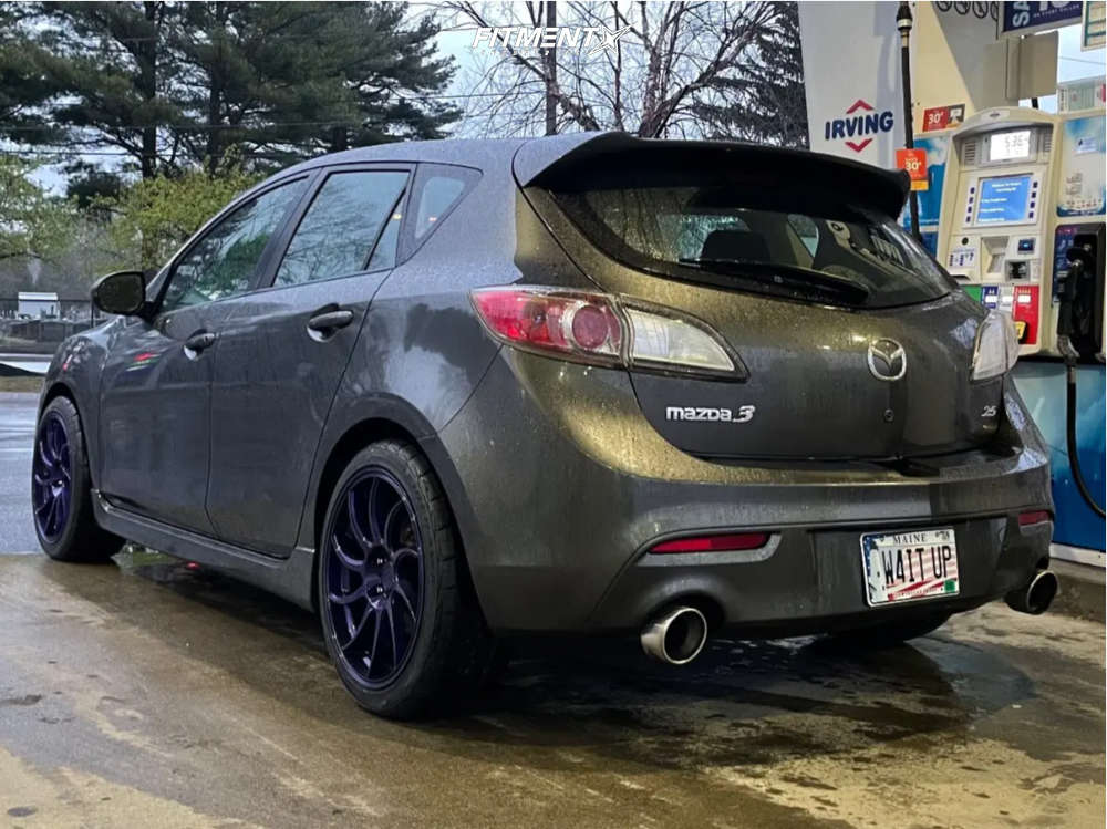 2012 Mazda 3 Sport GT with 18x8.5 Anovia Night and Firestone 235x40 on ...