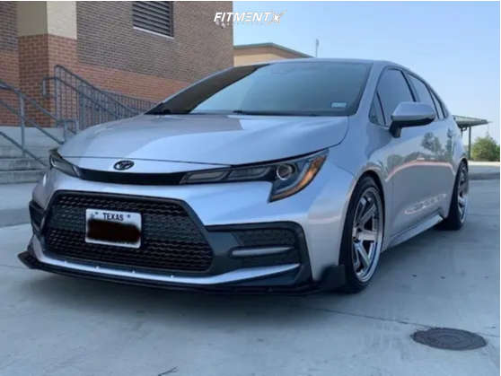2020 Toyota Corolla SE with 18x9.5 AVID1 AV6 and Vercelli 235x40 on ...