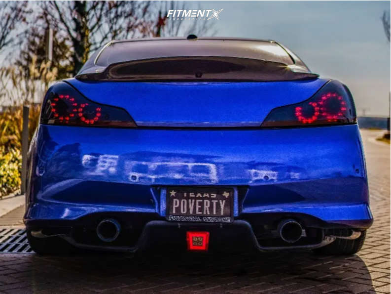 2009 INFINITI G37 X with 19x9.5 ESR Rf2 and Michelin 245x40 on Lowering ...