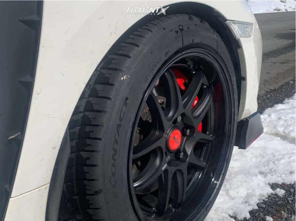 2020 Honda Civic Type R with 18x9.5 ESR Ap8 and Continental 255x40 on ...