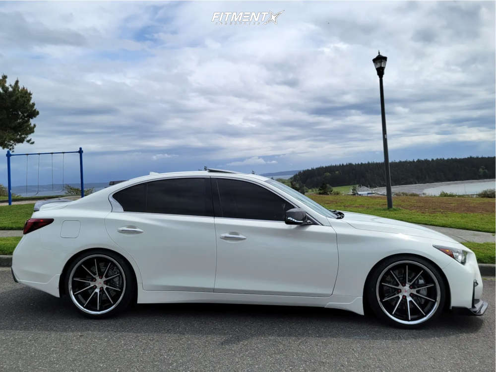 2018 INFINITI Q50 Sport with 20x10 Ferrada CM2 and Toyo Tires 245x35 on ...