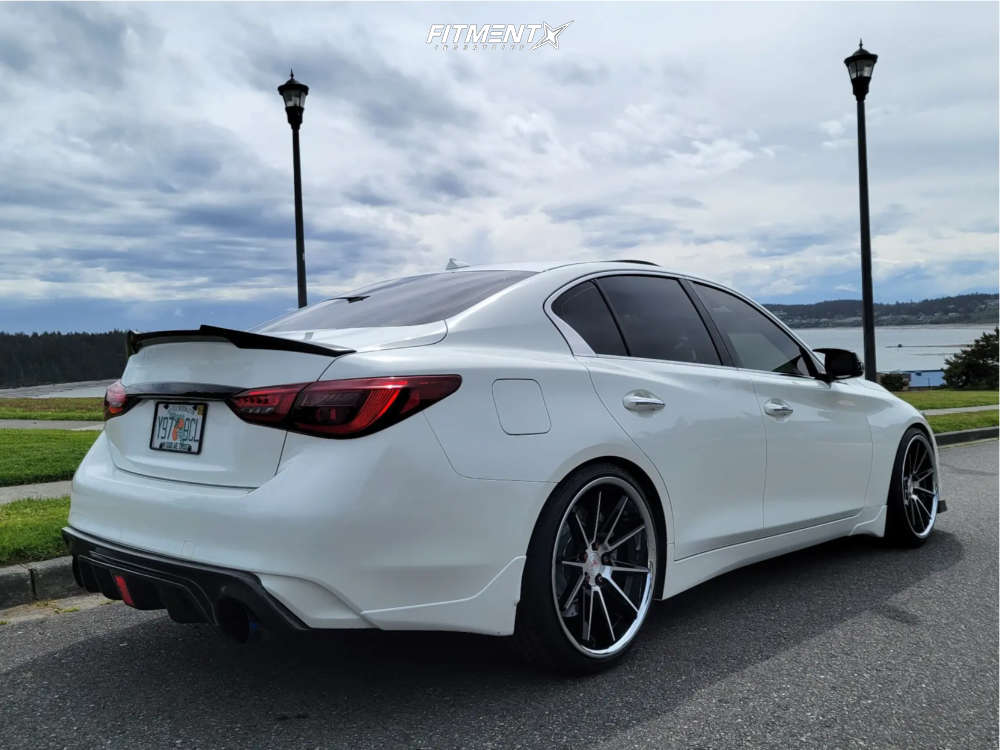 2018 INFINITI Q50 Sport with 20x10 Ferrada CM2 and Toyo Tires 245x35 on ...