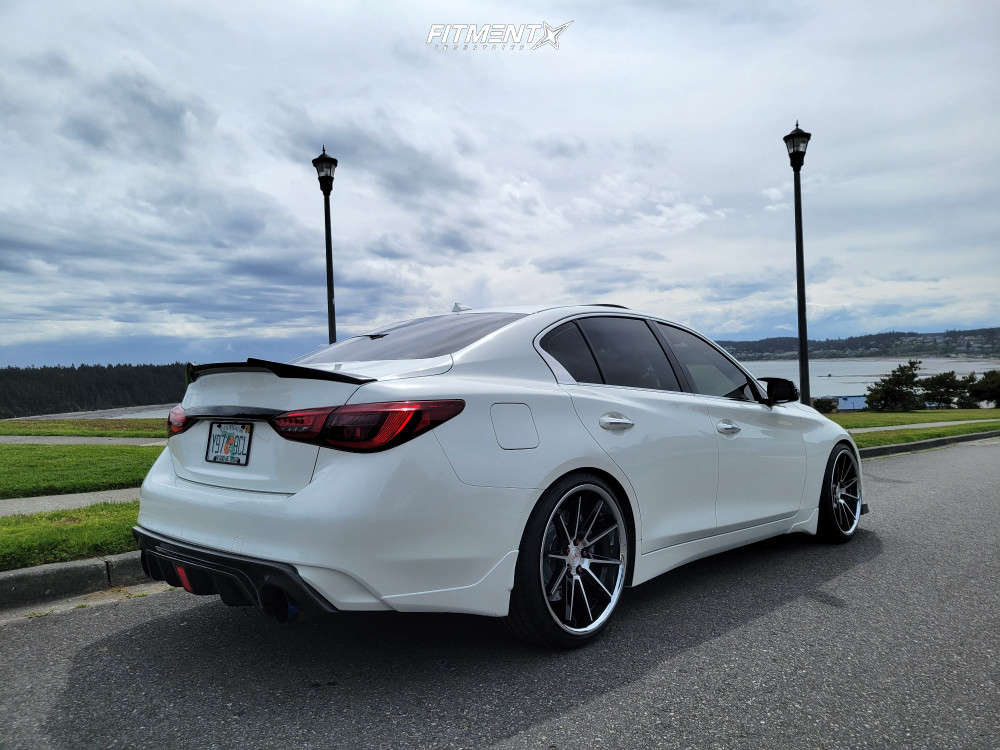 2018 INFINITI Q50 Sport with 20x10 Ferrada CM2 and Toyo Tires 245x35 on ...