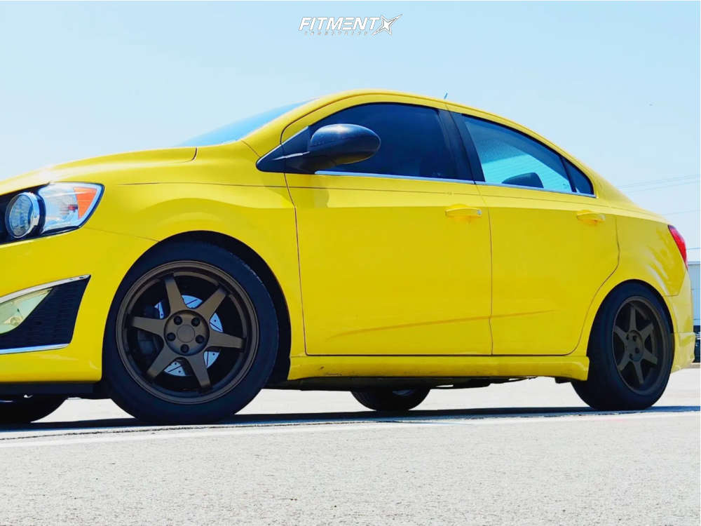 2016 Chevrolet Sonic RS with 17x8.5 ESR Sr07 and Hankook 225x45 on ...