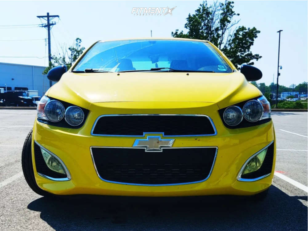 2016 Chevrolet Sonic RS with 17x8.5 ESR Sr07 and Hankook 225x45 on ...