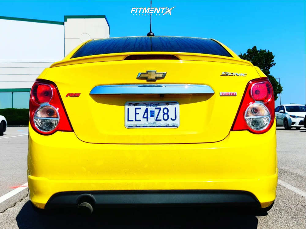 2016 Chevrolet Sonic RS with 17x8.5 ESR Sr07 and Hankook 225x45 on ...