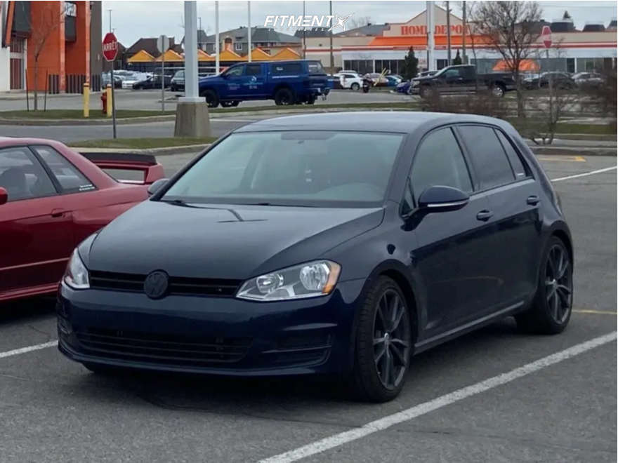 2017 Volkswagen Golf Base with 18x8 Art Replica 75 and Altenzo 225x45 ...