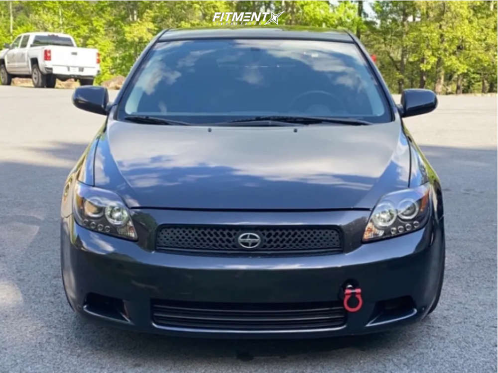 2006 Scion TC Base with 18x8.5 ESR Ap6 and Vercelli 235x40 on Coilovers ...