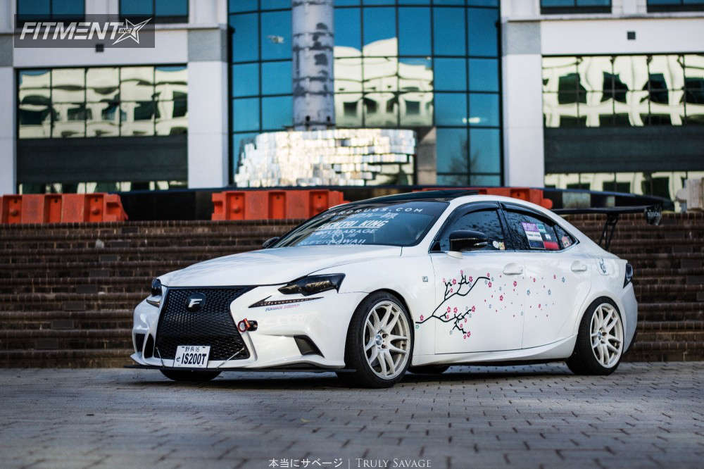 2016 Lexus IS200t F Sport with 18x9.5 ESR Sr08 and Westlake 235x40 on ...