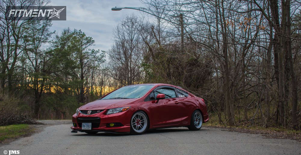 2012 Honda Civic Si with 17x9 Enkei RPF1 and Michelin 215x45 on ...