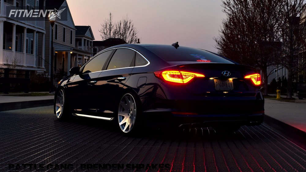 2016 Hyundai Sonata Sport with 20x9.5 MRR Hr3 and Lexani 235x35 on Coilovers | 223854 | Fitment ...
