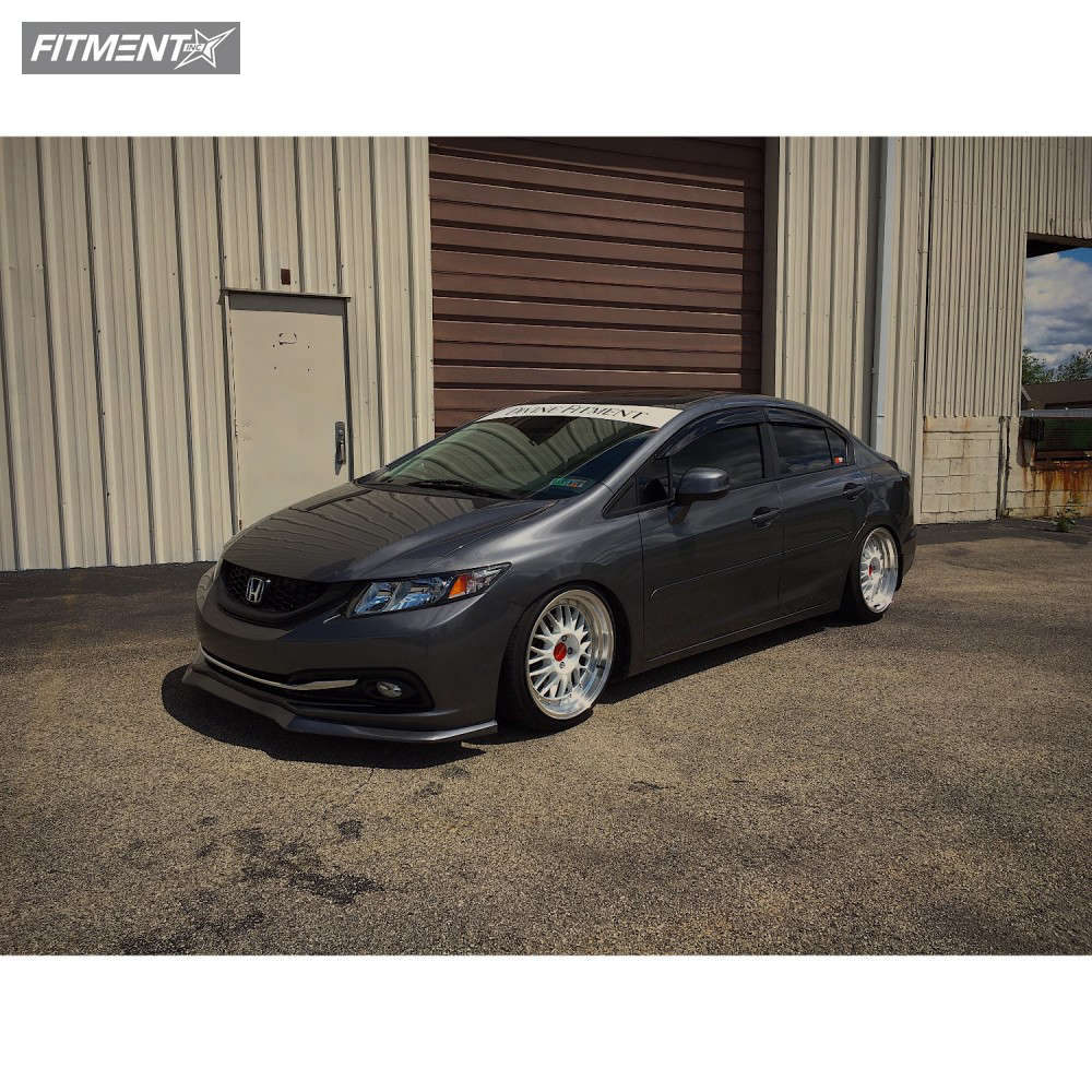 2013 Honda Civic LX with 18x9.5 Alzor 881 and Yokohama 215x40 on Coilovers | 223855 | Fitment ...